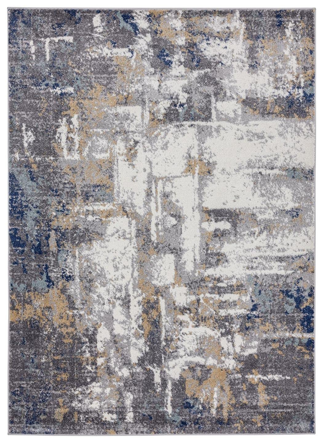 LUXE WEAVERS Gray 8 ft.x 10 ft Hampstead Abstract Area Rug