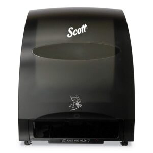 scott 48860 essential electronic hard roll towel dispenser, 12.7w x 9.572d x 15.761h, black