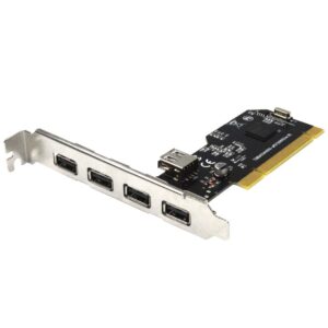 godshark internal usb 2.0 pci card, 5 port (4 external & 1 internal) pci expansion to usb 2 adapter hub controller, high speed 480mbps for desktop