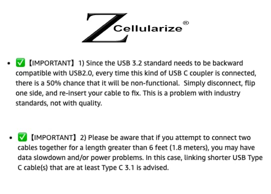 Celluliarze USB C Coupler USB C Female to Female Adapter (2 Pack) 240W 40Gbps Type C Extender Connector Video Thunderbolt 4/3 Data for Steam Deck Switch Notebook Tablet Phone