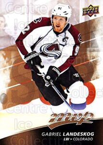 (ci) gabriel landeskog hockey card 2017-18 upper deck mvp 124 gabriel landeskog