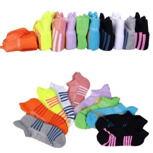 FUNDENCY 6 Pack Women Ankle Athletic Socks Low Cut Breathable Running Tab Socks with Cushion Sole