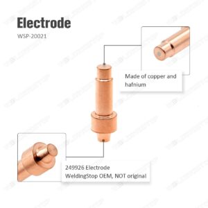 249927 Tip 30A Nozzle fit Miller XT30 XT40 Torch 375 625 X-TREME Plasma Cutter Consumables Replacement PK-40