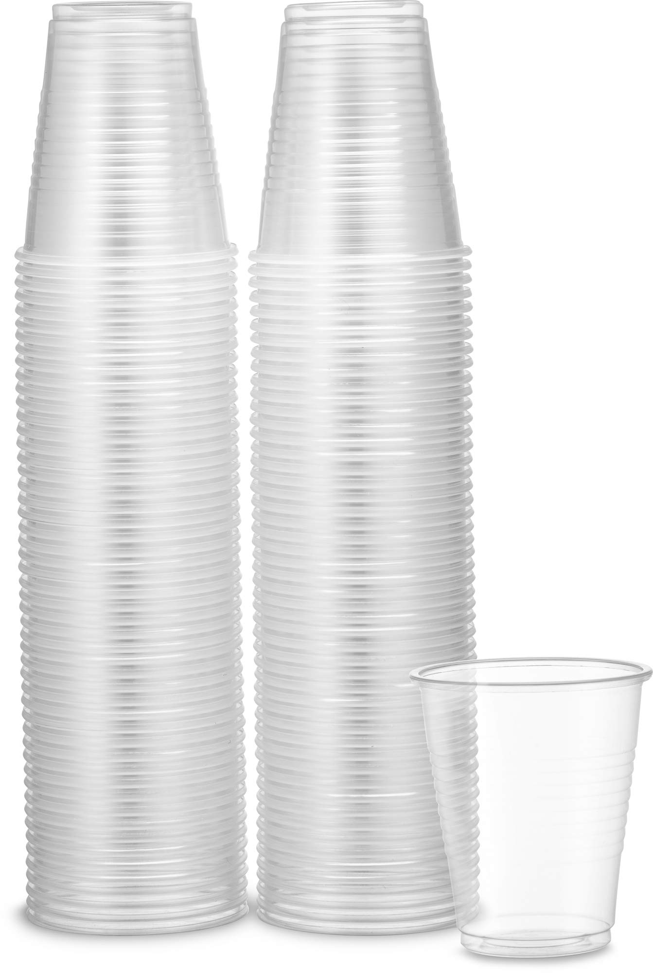 PLASTICPRO plastic Cups 5 oz Disposable Clear Beverage Tumbler (100 Count)