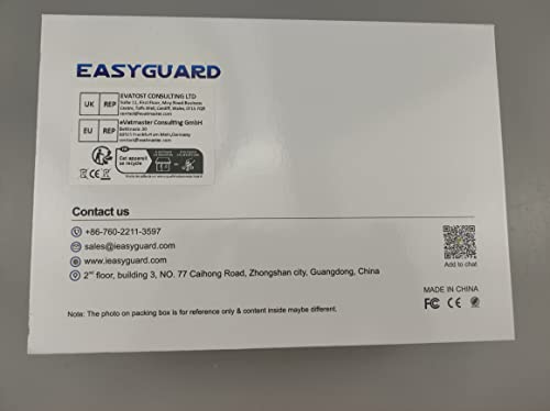 EASYGUARD EC204 2 Way car Alarm System with PKE Passive keyless Entry, Rechargeable LCD Pager Display & Remote Trunk Release, Shock Warning DC12V