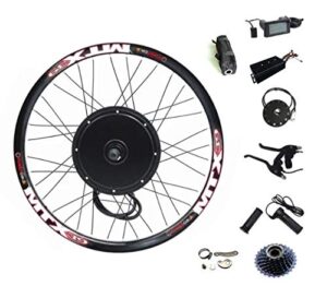 72v 2000w rear wheel motor, 2000w electric bicycle conversion kit with mutifunction sw900 display,72v 45a controller, with 7 speed flywheel (29inch)