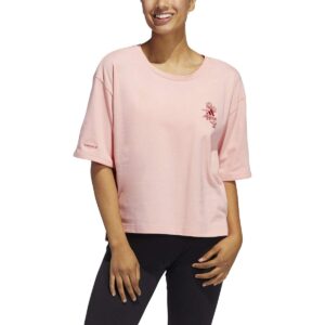 adidas women's wip tee glory pink large