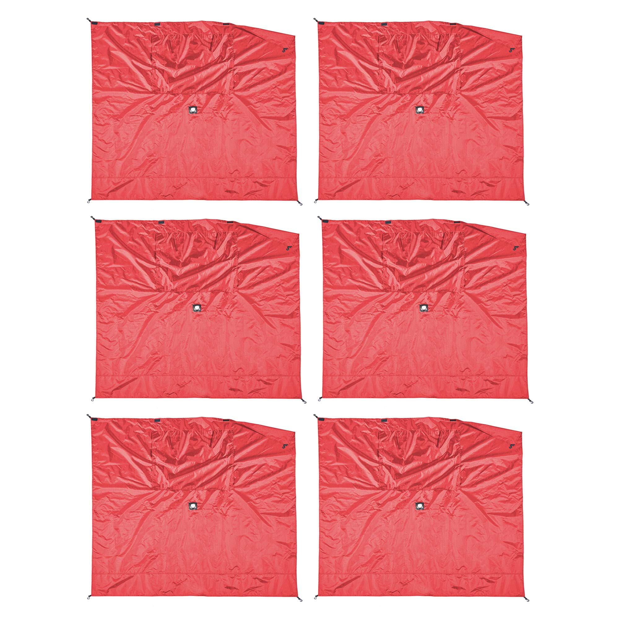 CLAM Quick-Set Screen Hub Red Fabric Wind & Sun Panels, Accessory Only (6 Pack)