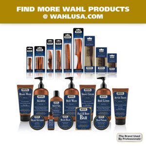 Wahl Body Wash & Shampoo Shower Combo Kit with Essential Oils for Men, Restorative, Nourishing, Exfoliating & Moisturizing with Meadowfoam Seed Oil, Clove Oil & Moringa Oil, Brown - Model 805701