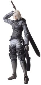 square enix nier replicant: nier & emil bring arts action figure set, multicolor