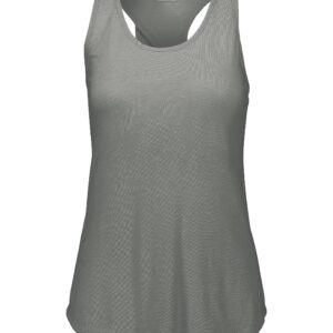 Augusta Sportswear Girls Lux Tri-Blend Tank, Grey Heather, L