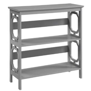 Convenience Concepts Omega 3 Tier Bookcase, Gray