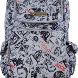 Vincent Master Backpack Travel Stylist Barber Bag (Silver)