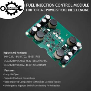 FICM 6.0 Powerstroke Fuel Injection Control Module | for 2003-2007 Ford F250 F350 F450 F550,2003-2005 Excursion, 2004-2010 E350 E450 | Replaces# 904-229, 1845117C6, 3C3Z12B599AARM, 4C3Z12B599AARM