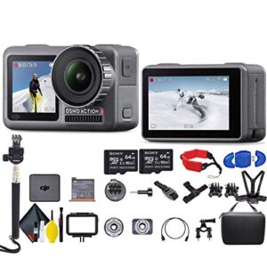 dji osmo action 4k hdr waterproof dual screen camera - action ii kit