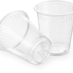 PLASTICPRO 3 Oz Disposable Plastic Clear Drinking Cups [2400 Count]