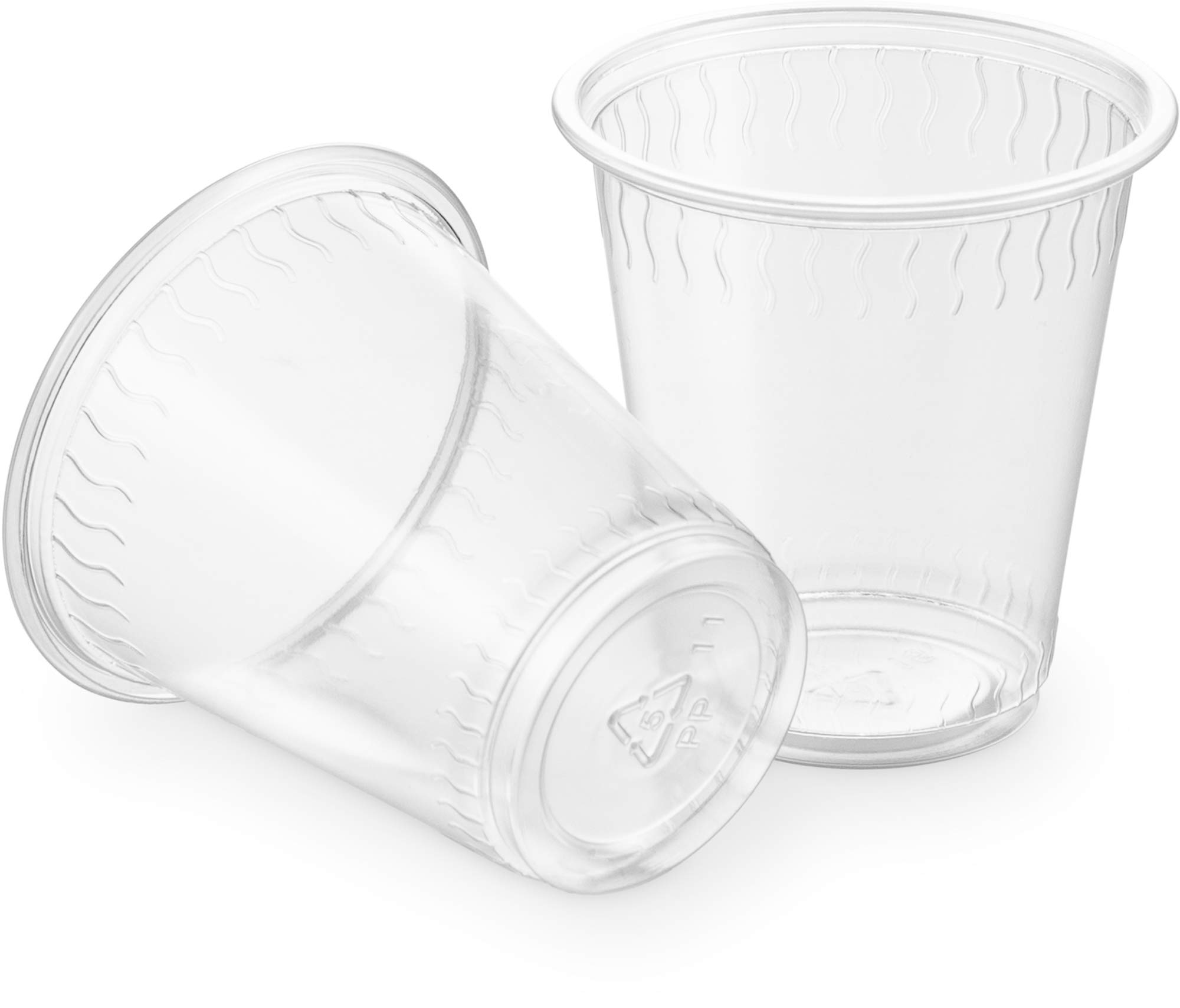 PLASTICPRO 3 Oz Disposable Plastic Clear Drinking Cups [2400 Count]