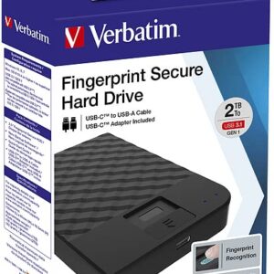 Verbatim Fingerprint Secure HDD 2TB 56351