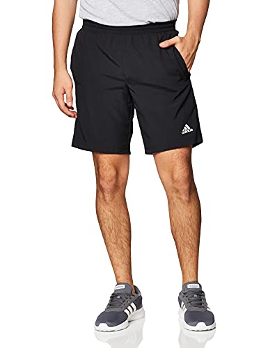 adidas Men's Run It Short Personal Best 3-Stripes Black Small 9"