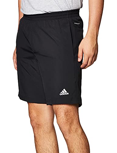 adidas Men's Run It Short Personal Best 3-Stripes Black Small 9"