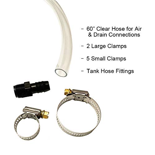 A.A Fresh Water Tank Accessory Hose Connection Kit - RV, Concession, Trailer, Camper