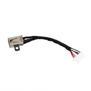 Zahara DC in Power Jack with Cable Replacement for Dell Inspiron 17 7773 7778 7779 P30E001 2-in-1 6VV22 Inspiron 15 7570 7573 P70F001 7569 7579 P58F001 2-in-1 450.08504.0011 0ND3N8 450.08504.0012