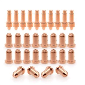 xt30 xt40 plasma cutting torch consumables for miller spectrum 375 625 x-treme cutter (249926 electrode 249927 tip 30a) 30pcs