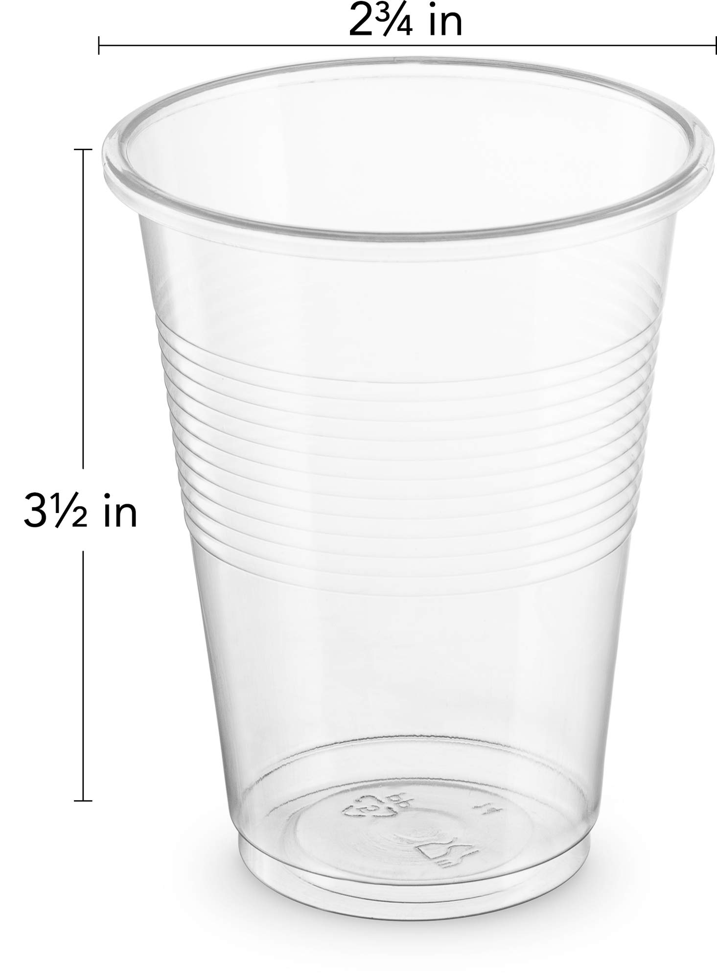 PLASTICPRO 7 oz Clear Plastic Disposable Drinking Cups [200 count]