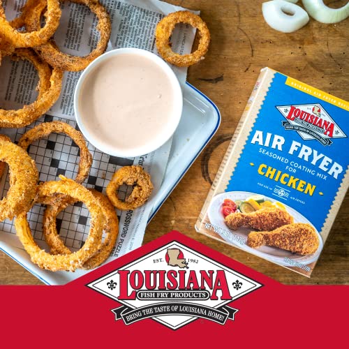 Louisiana Fish Fry, Air Fryer Chicken Coating Mix, 5 oz (Pack of 6) – Each Box Coats 2 lbs of Chicken – Chicken Breading Mix – Easy to Cook – Air Fried Chicken - Crispy Texture, Delicious Flavor