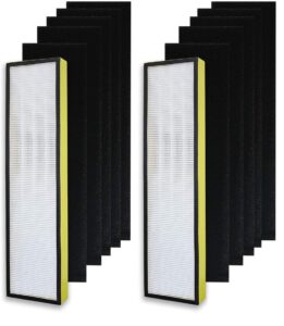 pureburg flt5000 replacement true hepa filter set compatible with germguardian ac5000 ac5000e ac5250pt ac5300b ac5350w ac5350b ac5350bca1 air purifiers flt5000, flt5111, filter c, 2-pack