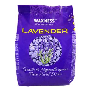 waxness premium luxury lavender face hard wax beads 0.8 lb / 400g