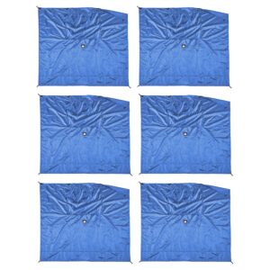 clam quick-set screen hub blue fabric wind & sun panels, accessory only (6 pack)