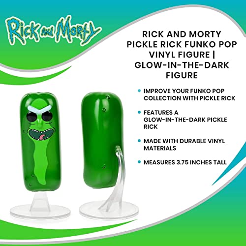 Funko San Diego Comic-Con 2019 Pop! Rick & Morty: Pickle Rick Glow-in The-Dark Vinyl Figure, Multicolor, 3.75"