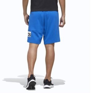 adidas Men's Color Block Shorts Glory Blue/White Medium