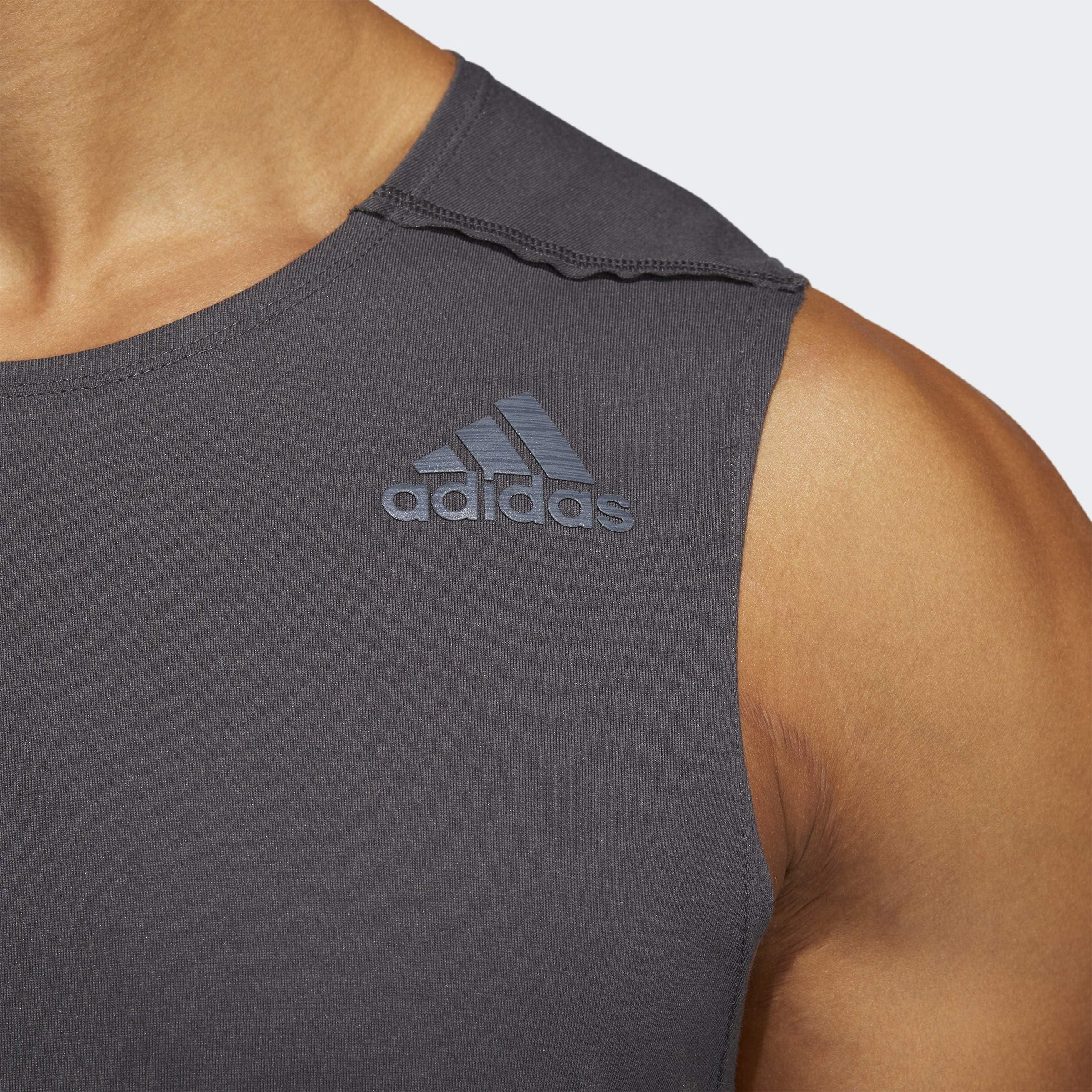 adidas Men's Primeblue Singlet Dgh Solid Gray Small