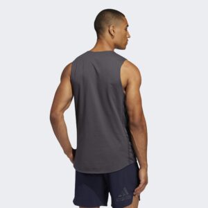 adidas Men's Primeblue Singlet Dgh Solid Gray Small