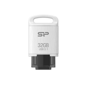 silicon power sp silicon power usb memory type c 32gb usb3.1 (gen1) white c10 sp032gbuc3c10v1w