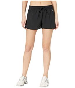 adidas women's design 2 move 3-stripes shorts, black/white,m