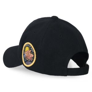 ililily Premium NASA Meatball Logo Embroidery Baseball Cap Apollo 1 Patch Hat (XL, Black)