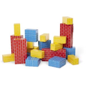 melissa & doug deluxe jumbo cardboard blocks (24 pieces) - fsc certified