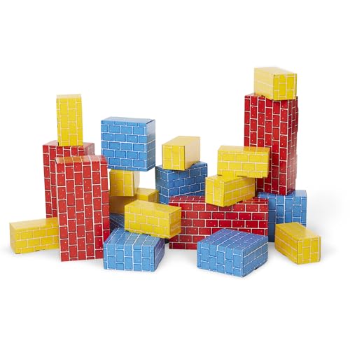 Melissa & Doug Deluxe Jumbo Cardboard Blocks (24 Pieces) - FSC Certified