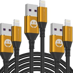 iPhone Charger 10 ft,3-Pack Extra Long Lightning Cable [Apple MFi Certified] iPhone Charger Cord 10 Foot Fast Charging for iPhone 13 12 11 Pro Max X XS XR/8 Plus/7 Plus/6/6s Plus/5s /5c/iPad Mini Air