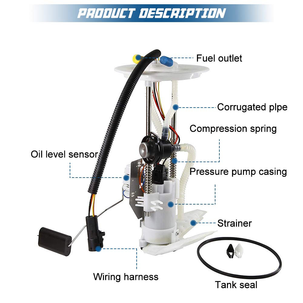 Fuel Pump Module Assembly E2360M Fits 2003 2004 Ford Expedition V8 5.4L AP2360M