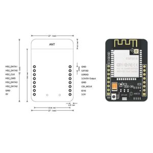 HiLetgo 2pcs ESP32-CAM Camera Module ESP32-S OV2640 2MP Camera Development Board + Micro USB to Serial Port CH340C 4.75V-5.25V Wireless WiFi Bluetooth with TF Card Slot for Arduino Raspberry Pi