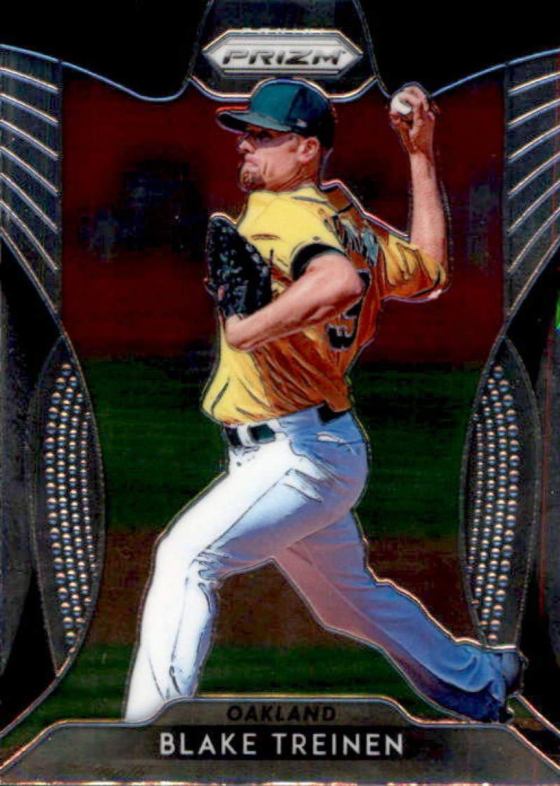 2019 Prizm Baseball #100 Blake Treinen Oakland A's RC Rookie Card Official MLBPA Trading Card From Panini