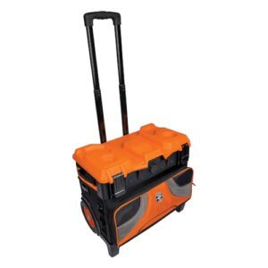 klein tools 55473rtb rolling tool bag, tradesman pro tool master, 250lbs load rated