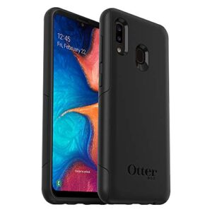 otterbox commuter series lite case for samsung galaxy a20 - retail packaging - black