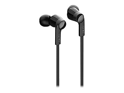 Belkin SoundForm Headphones - Wired In-Ear Earphones With Microphone- iPhone Headphones - Apple Wired Earbuds For iPhones & iPads With Lightning Connector (Black)