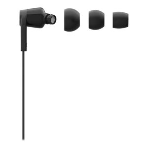 Belkin SoundForm Headphones - Wired In-Ear Earphones With Microphone- iPhone Headphones - Apple Wired Earbuds For iPhones & iPads With Lightning Connector (Black)