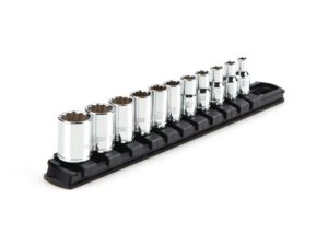 tekton 1/4 inch drive 12-point socket set, 11-piece (5/32-9/16 in.) | shd90103